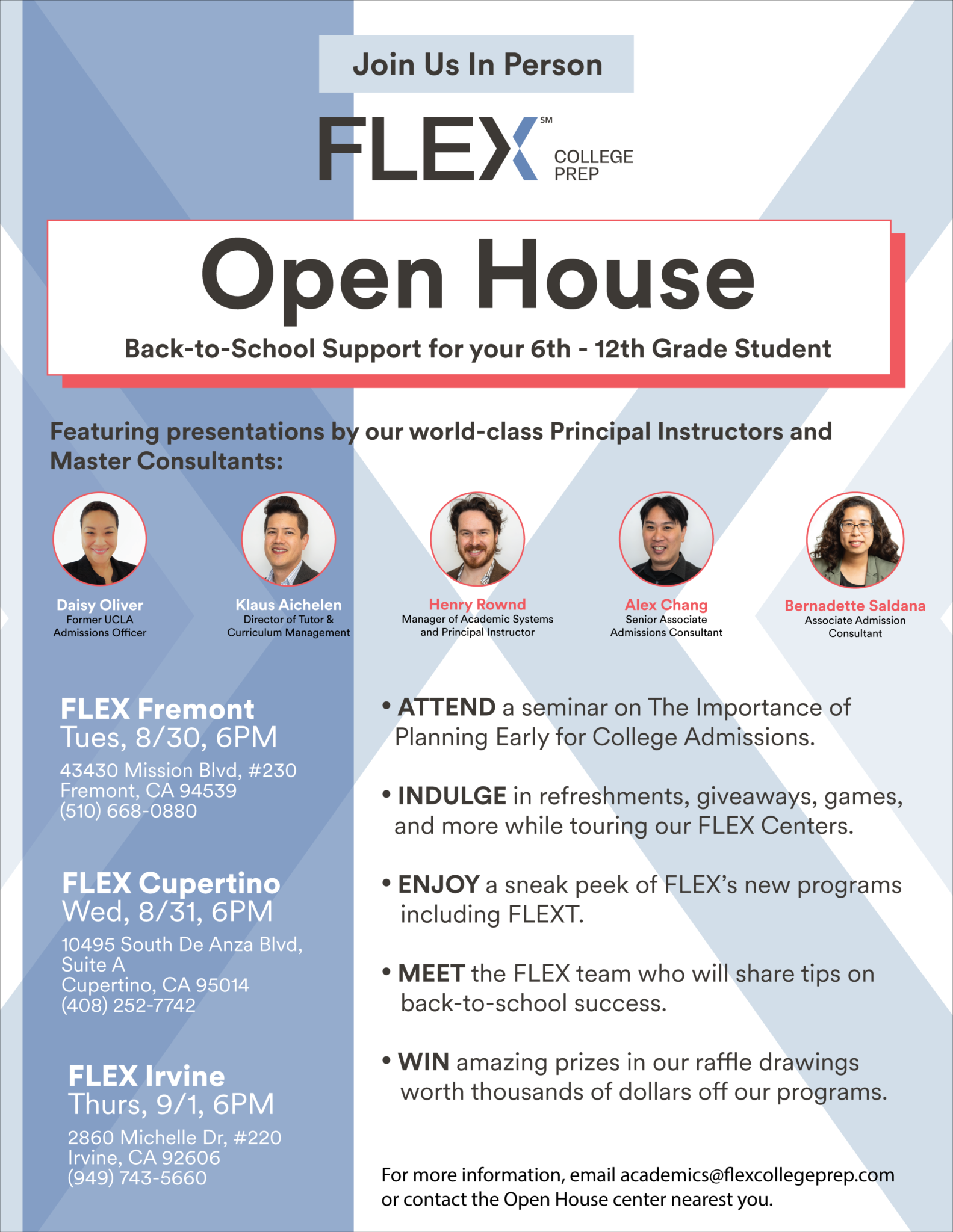 Webinars & Events | FLEX College Prep